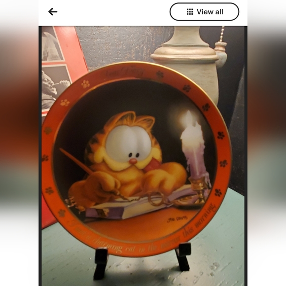 Accents | Vintage Garfield Plate 1978 New | Poshmark
